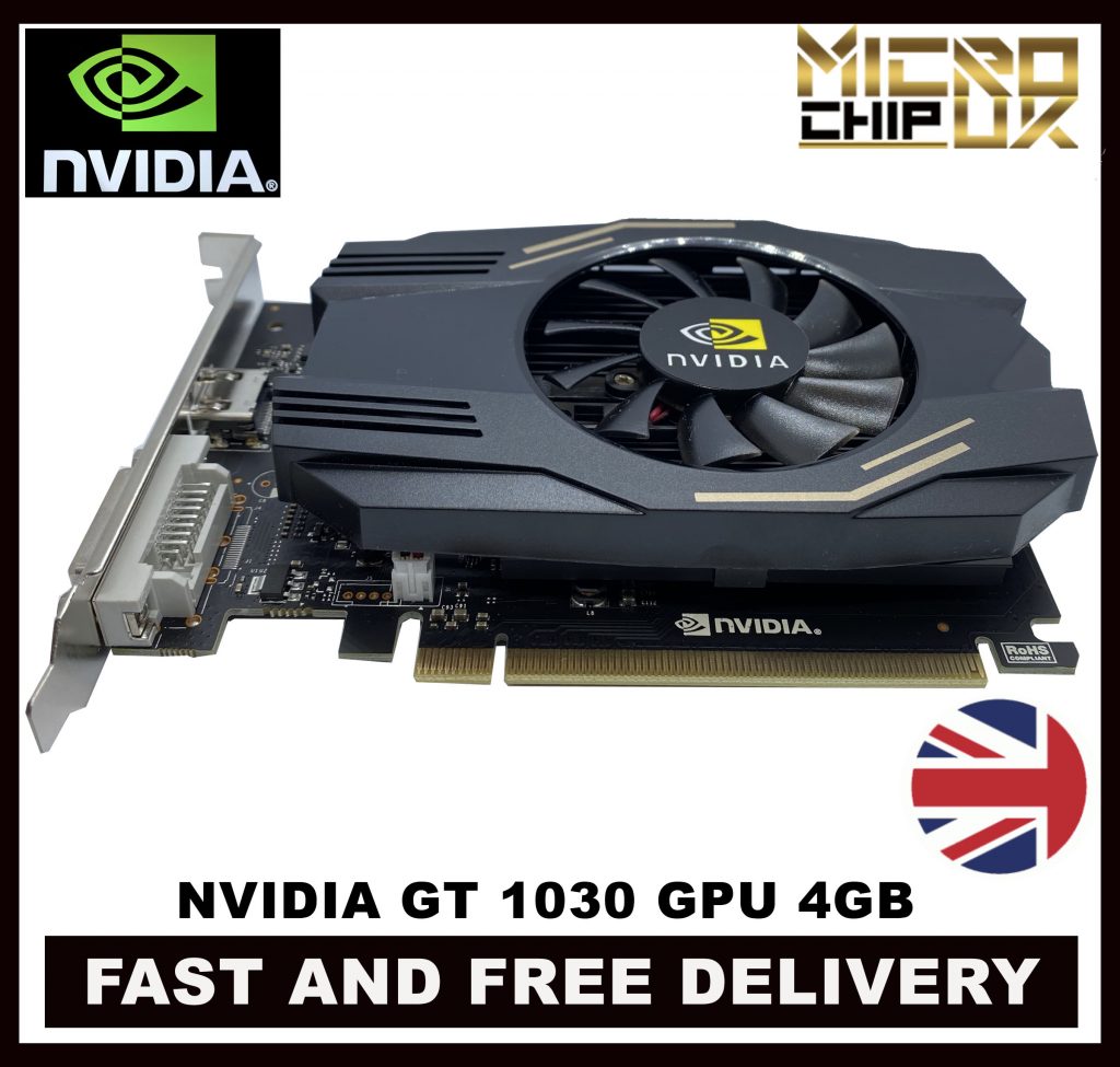 Nvidia GeForce GT 1030 4GB Turbo Boost PCI-Express Gaming Graphics Card ...